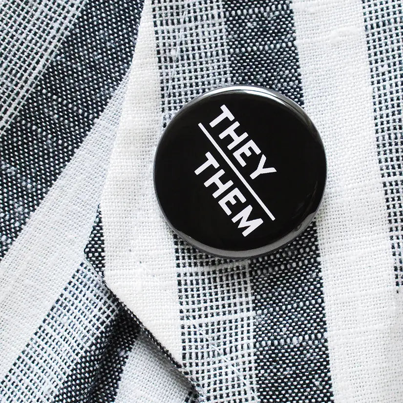 They/Them Pronoun Pin – Jellywink Boutique